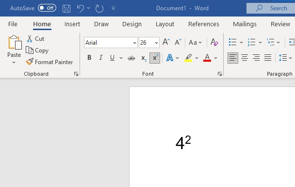  How To Put 2 Squared In Word 