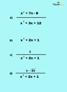 Example of Rational Algebraic Expression (With Solution) - FilipiKnow