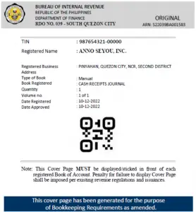 Books of Accounts BIR: Guide to Registration, Filling Up, and Record ...