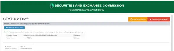 How To Register Business Name in SEC Online: A Guide for Corporations ...