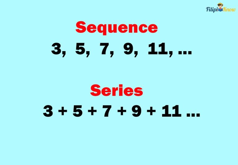 Sequence and Series - FilipiKnow